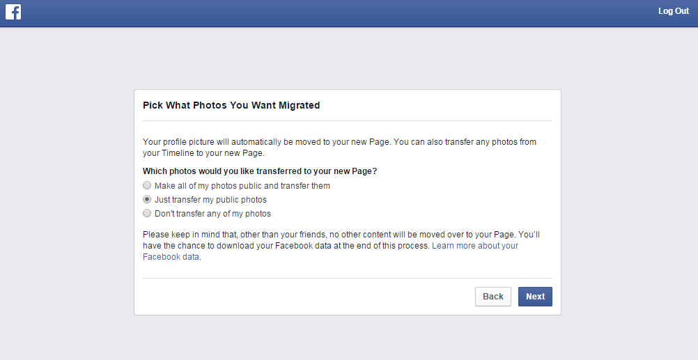 KORAK PO KORAK – konvertovanje Fejsbuk profila u Fejsbuk stranicu ...